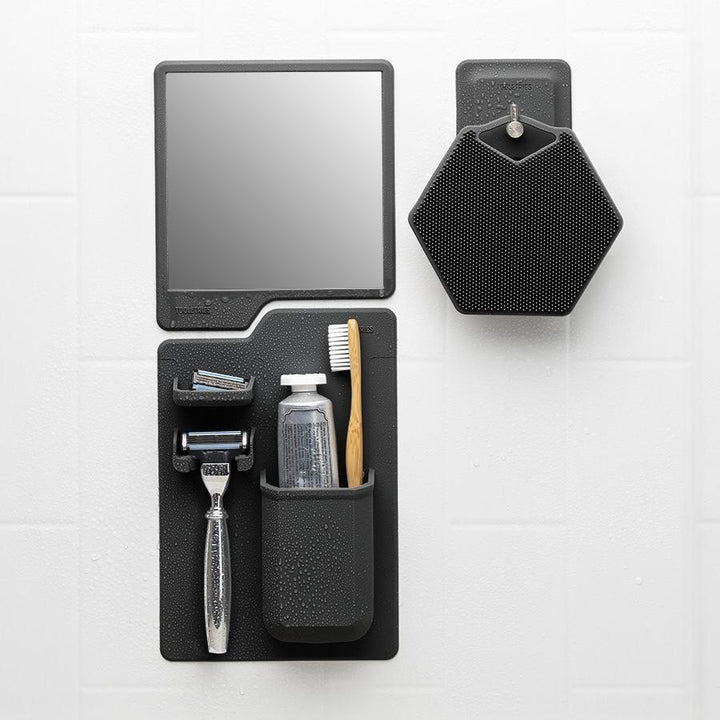 Silicone Storage Organizers, Razor Holders, Shower Mirror, Shower ...